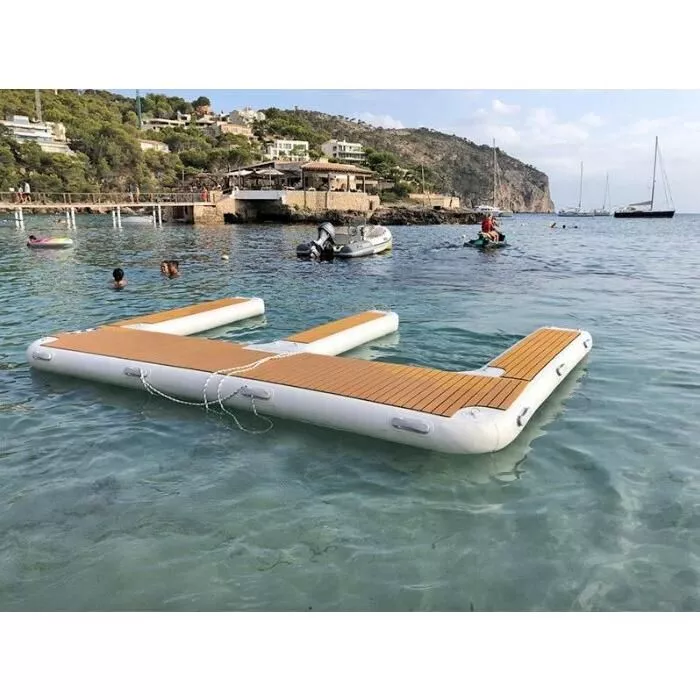 Premium Inflatable E-Shape Yacht Dock - STORELUXY